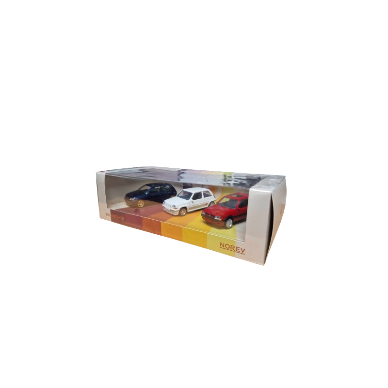 Coffret miniatures Youngtimers 205 GTI, Clio Williams & Super 5 GT ...